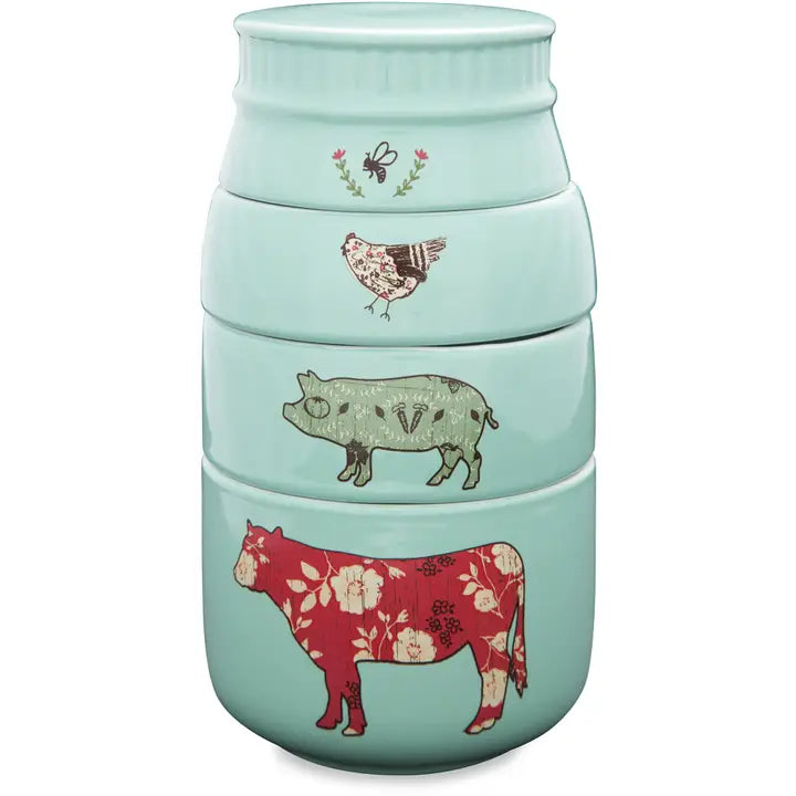 Farm Animal Stacked Measuring Cups — Finishing Touches