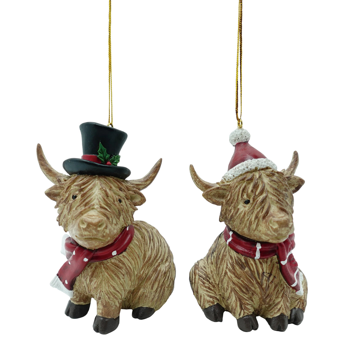 Holiday Highland Cow Ornaments — Finishing Touches