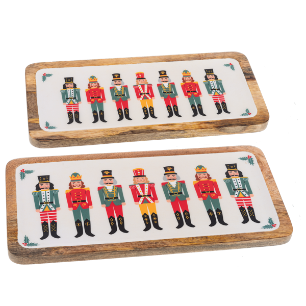 Rectangle Nutcracker Serving Tray — Finishing Touches